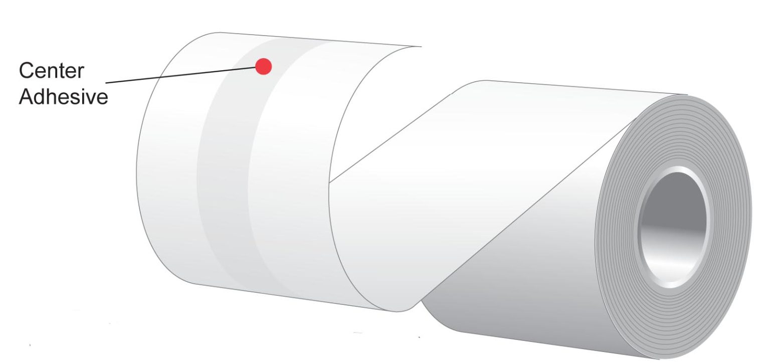 MAXStick 2GO 3.125″ x 160′ Center Adhesive – 24 Rolls – MigrationPOS